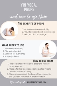Yin Yoga Props: What to Use and How to Use Them - Ellie Smith Yoga